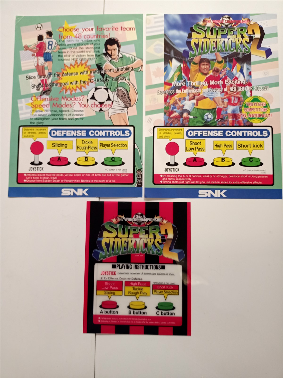Super Sidekicks 2 Artset Neo Geo Mvs Artwork Flyers Arcade - Retro ...