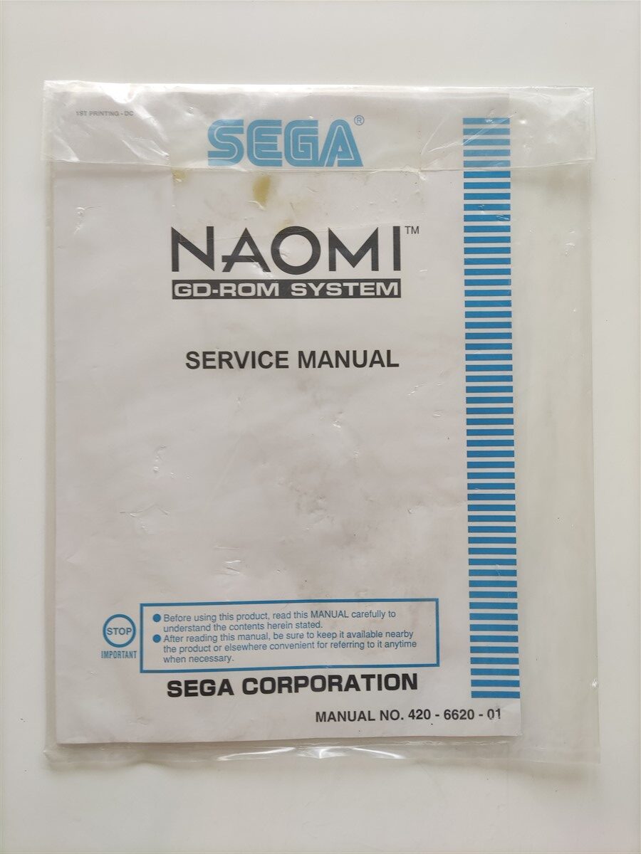 Sega Naomi Gd-Rom System Service Manual Arcade Original